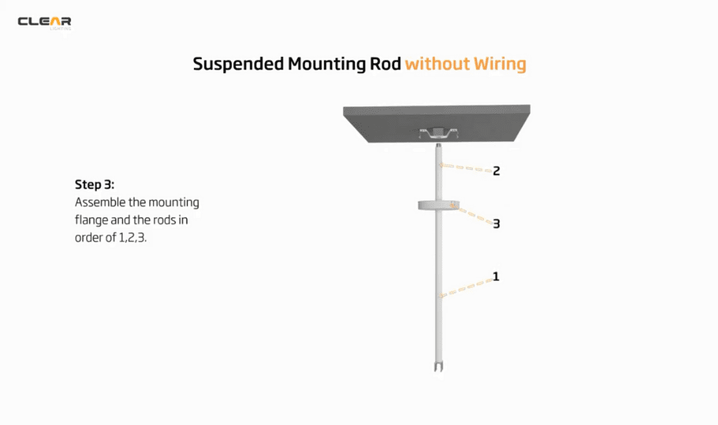 Suspended Mounting Clip - Clear Lighting | Custom LED Neon Flex Lighting
