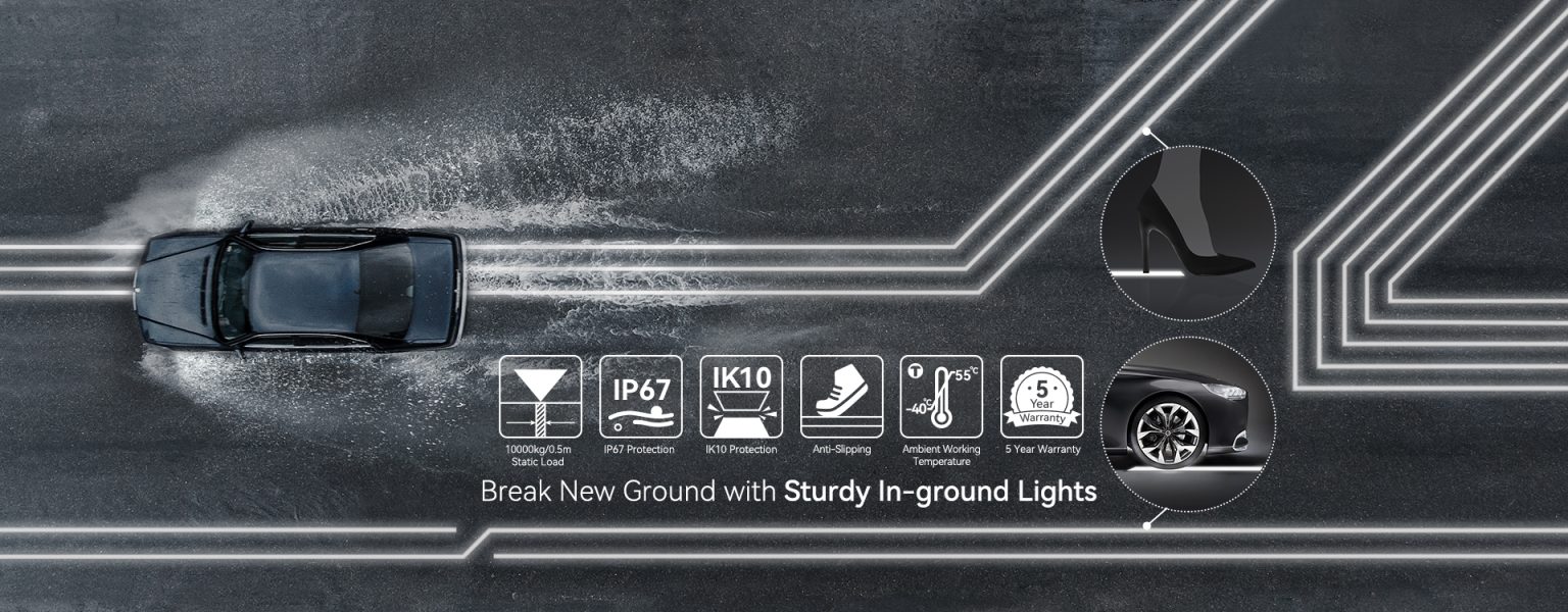 In Ground Lights for Driveway, Pathway, Parking Lots, Parks