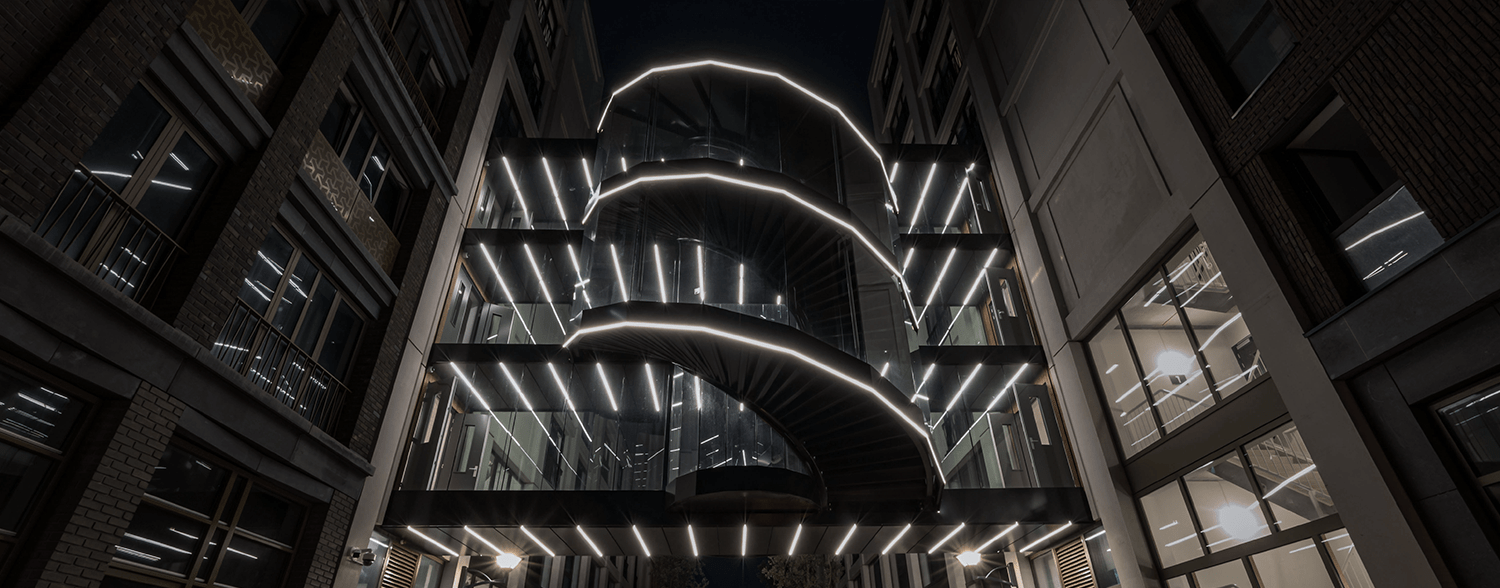 Skybridge ID Light – Clear Lighting | Custom LED Neon Flex Lighting